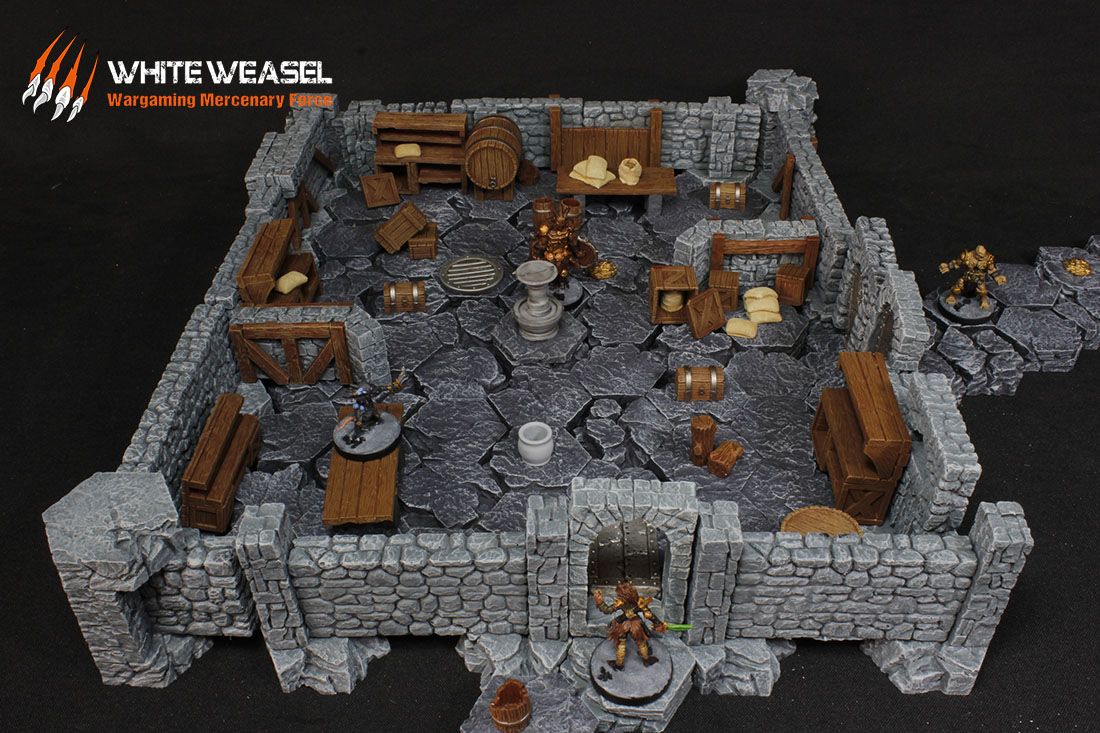 Mazmorra Gloomhaven y Personajes - White Weasel Studio