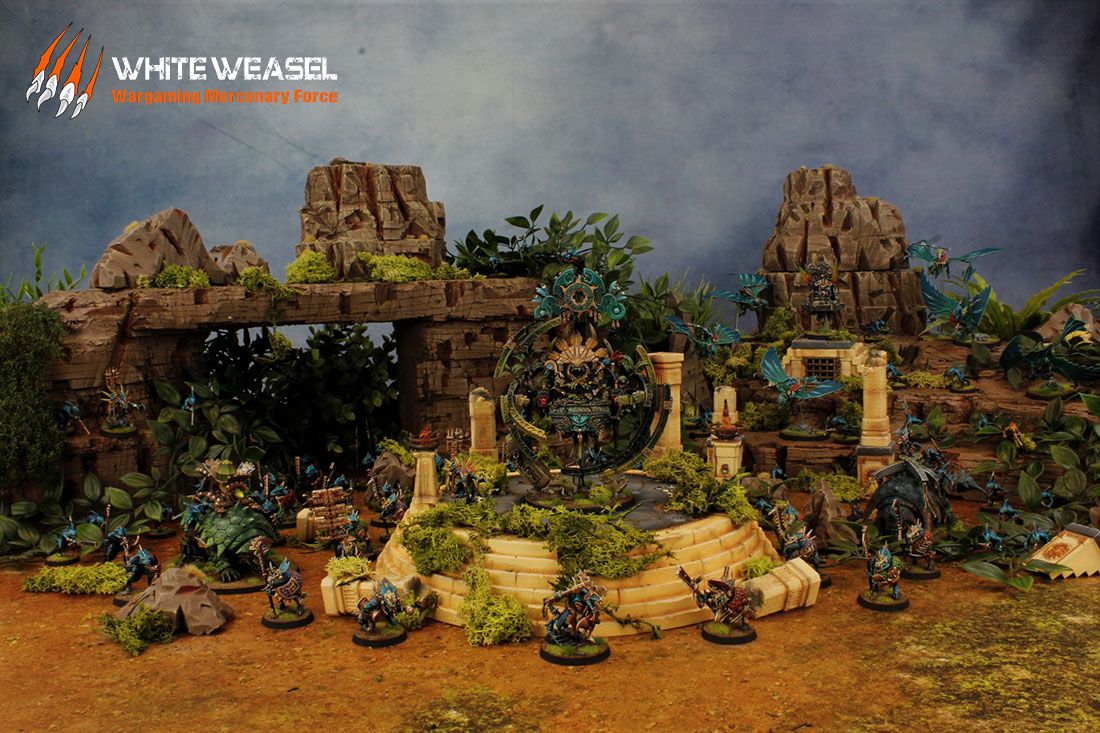 Seraphon Army Jungle Display - White Weasel Studio