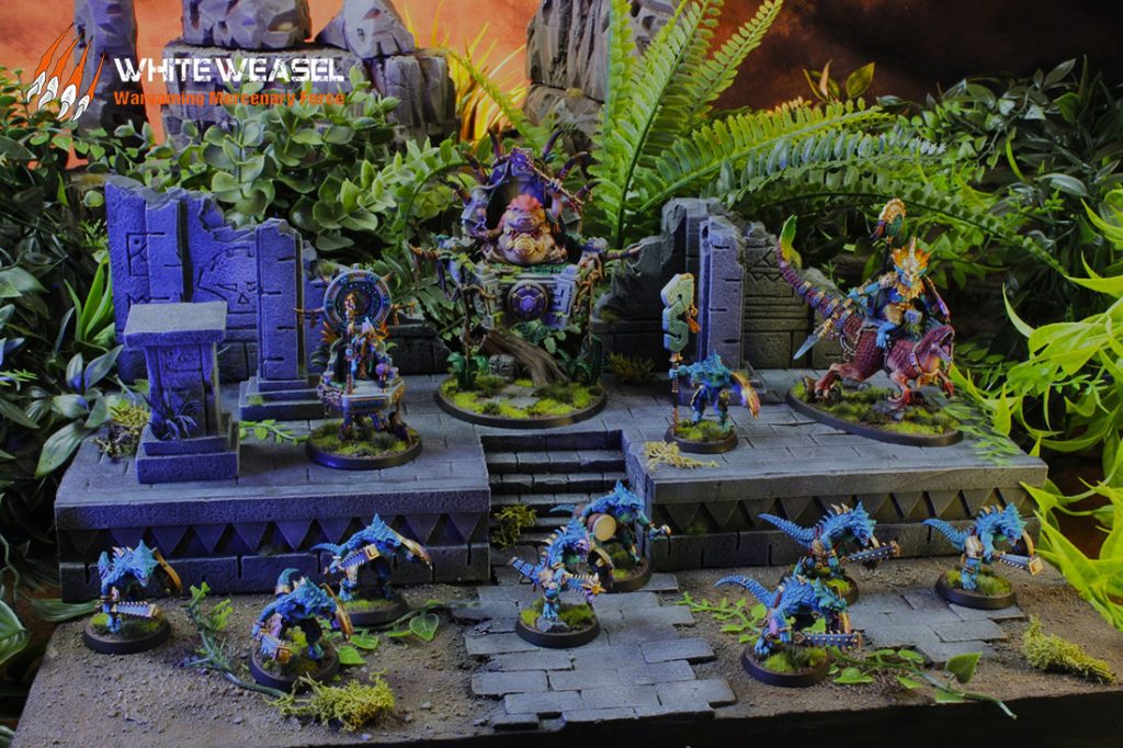 Lizard men painting service - White Weasel Studio