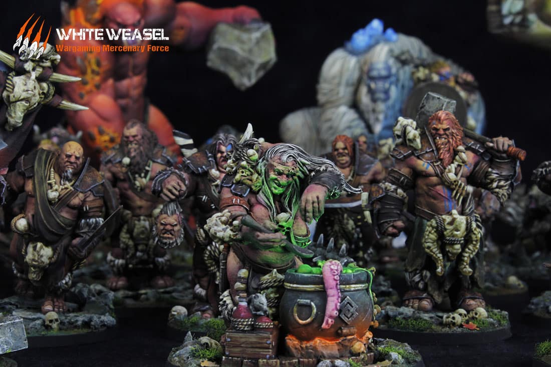 Atlantis Miniatures Colección Ogros y Trolls - White Weasel Studio