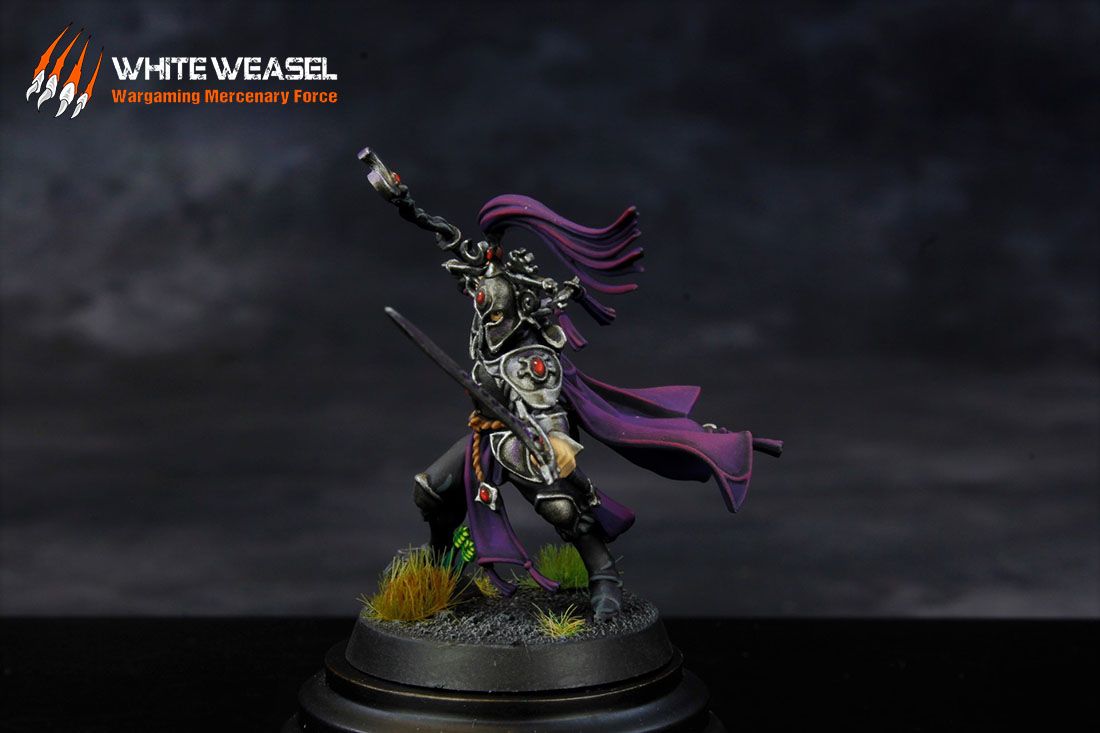 Lumineth Realm Lords army (Dark Elves scheme) - White Weasel Studio