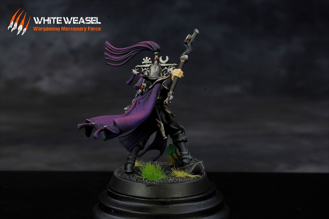 Lumineth Realm Lords army (Dark Elves scheme) - White Weasel Studio