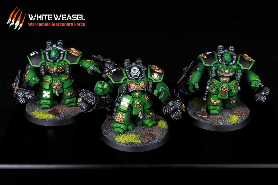 Ejército Marines Espaciales Salamandras Hijos de Vulkan - White Weasel ...