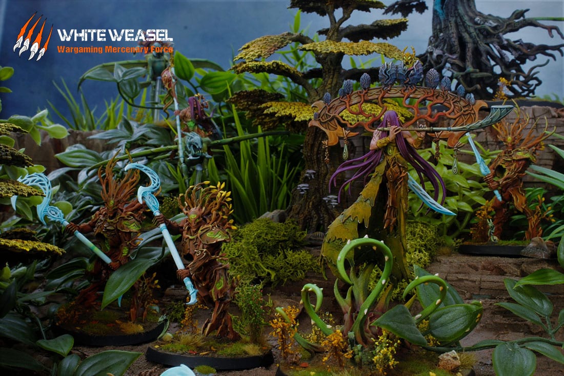 Ejército Sylvaneth con escenografía - White Weasel Studio